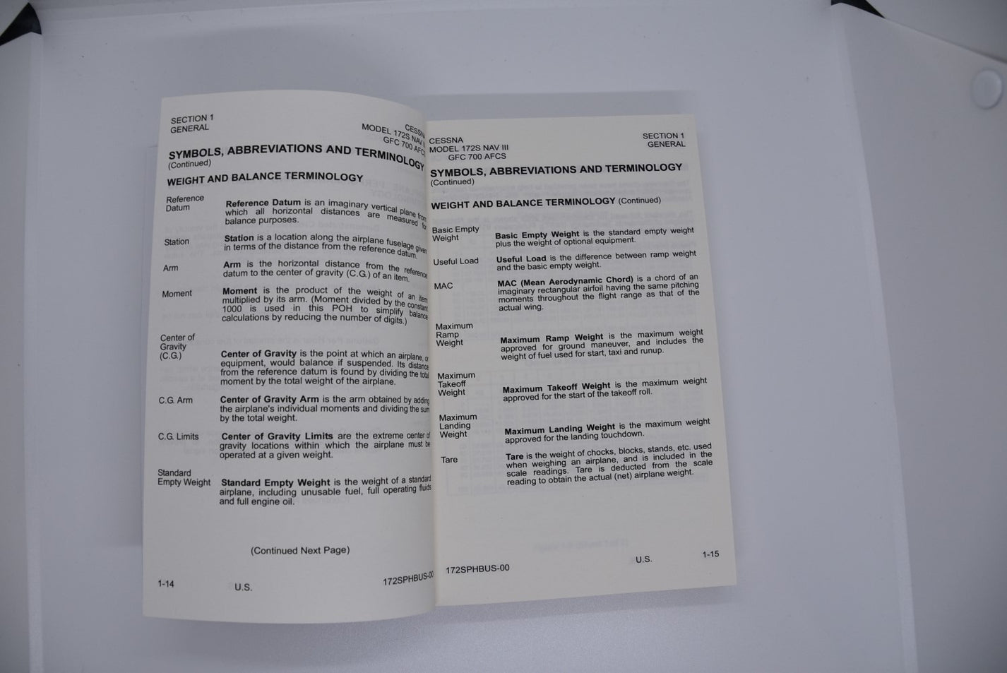 Cessna 172S G1000 Pilot Operating Handbook (Total 308 Pages) 172S NAV – Flight Training Shop (FTS)