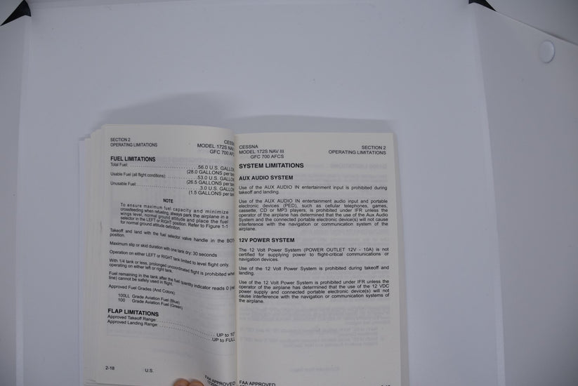 Cessna 172S G1000 Pilot Operating Handbook (Total 308 Pages) 172S NAV – Flight Training Shop (FTS)